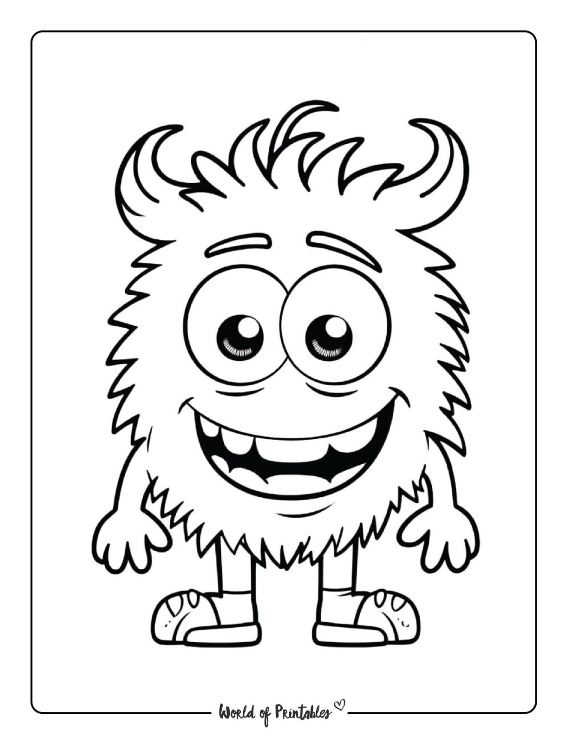 Monster Coloring Pages - World of Printables