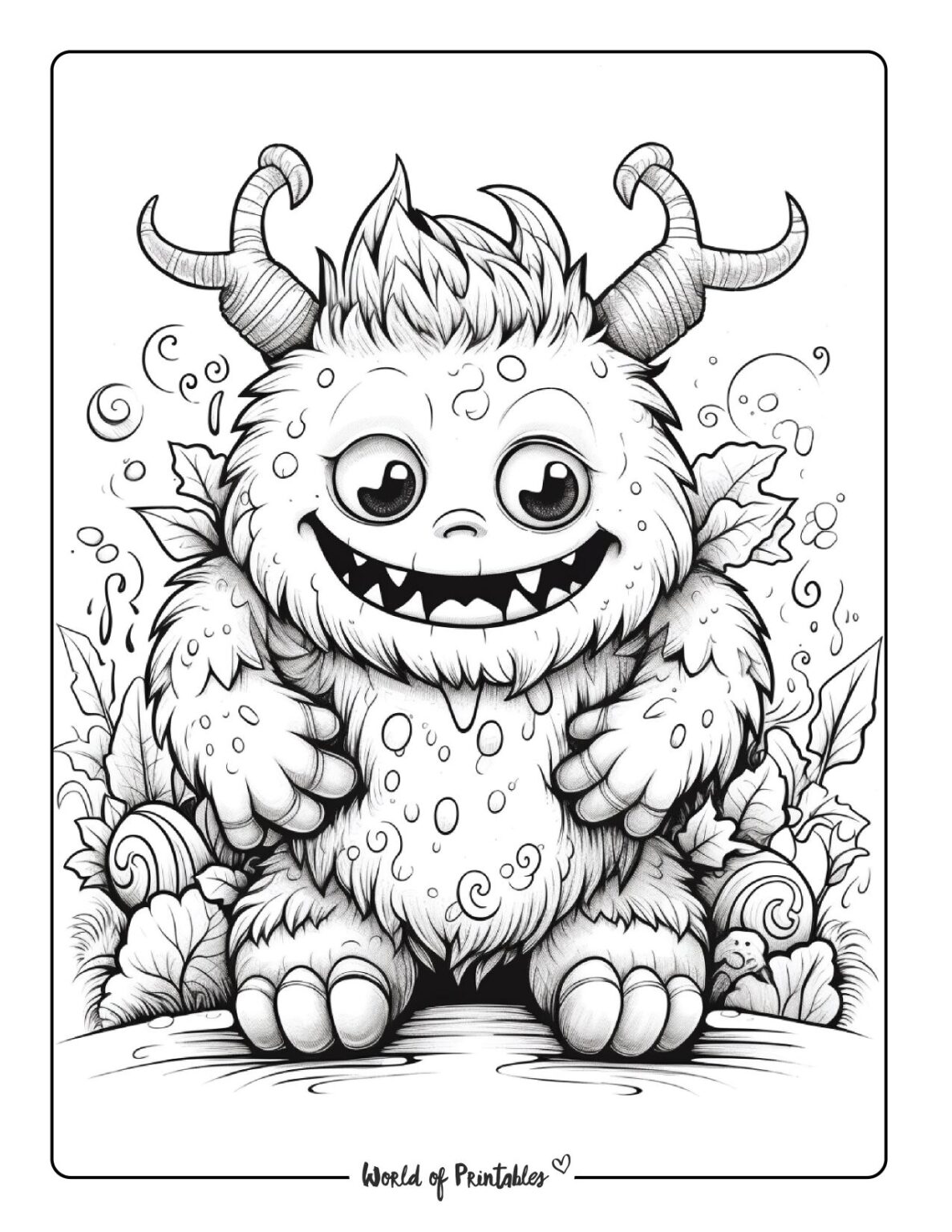 Monster Coloring Pages - World of Printables