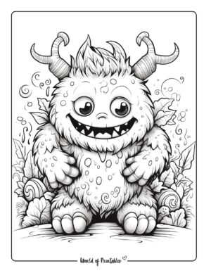 Monster Coloring Pages - World of Printables