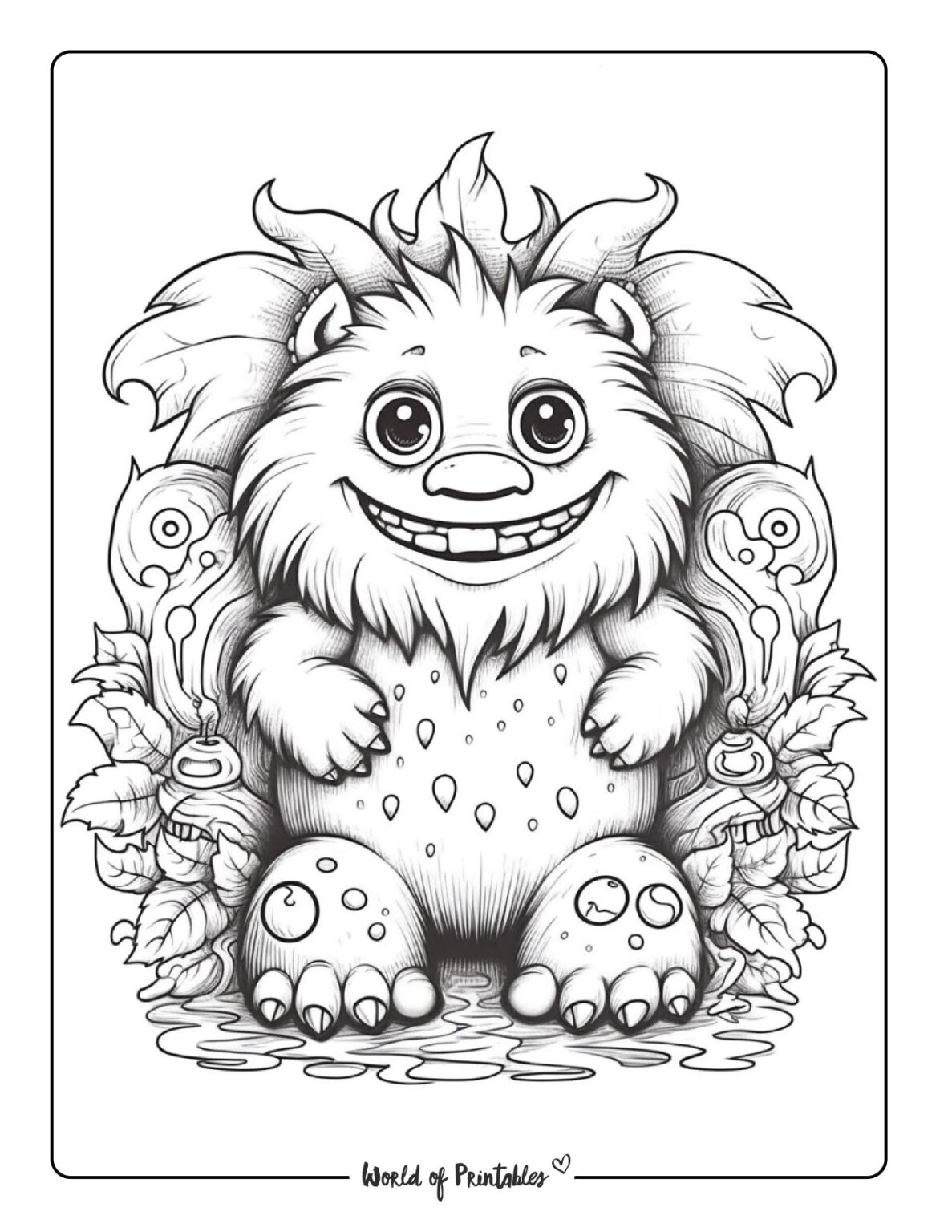 Monster Coloring Pages - World of Printables