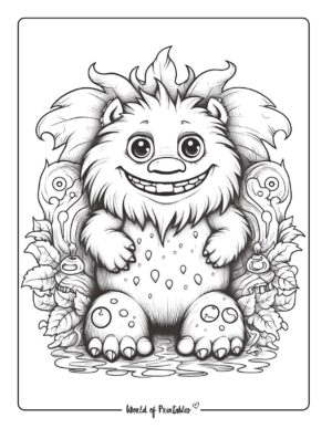 Monster Coloring Pages - World of Printables