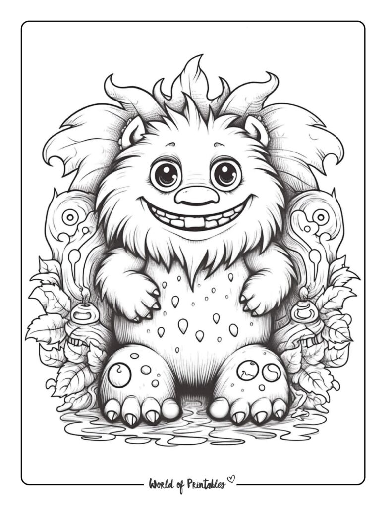 Monster Coloring Pages - World of Printables