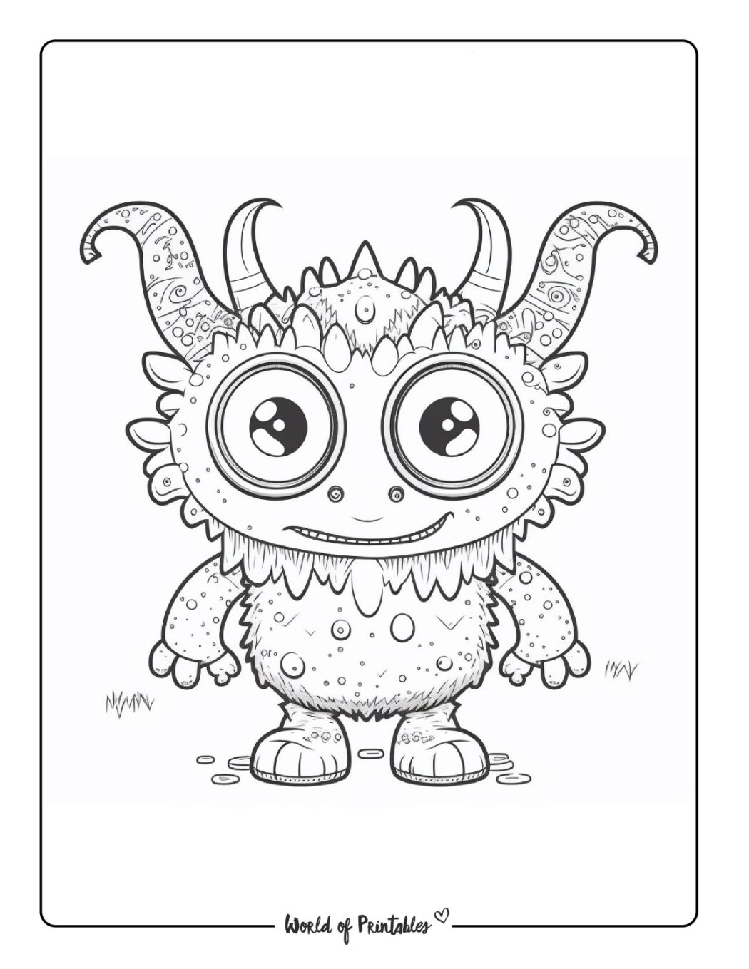 Monster Coloring Pages - World of Printables