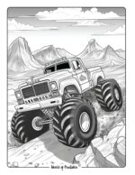 Monster Truck Coloring Pages - World of Printables