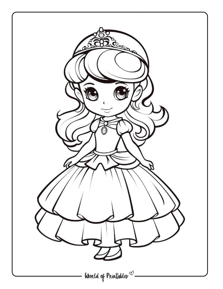 100 Best Princess Coloring Pages - World of Printables