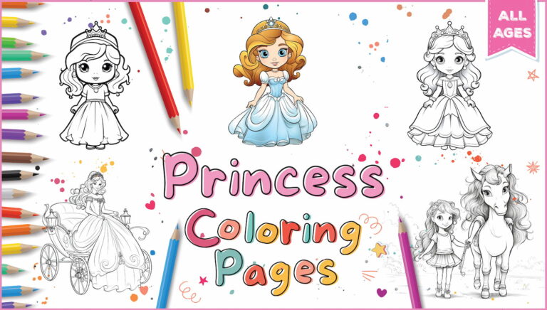 100 Best Princess Coloring Pages - World of Printables