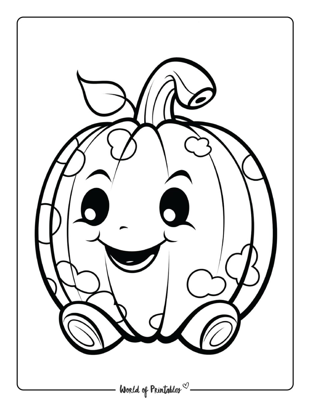 Pumpkin Coloring Pages - World of Printables