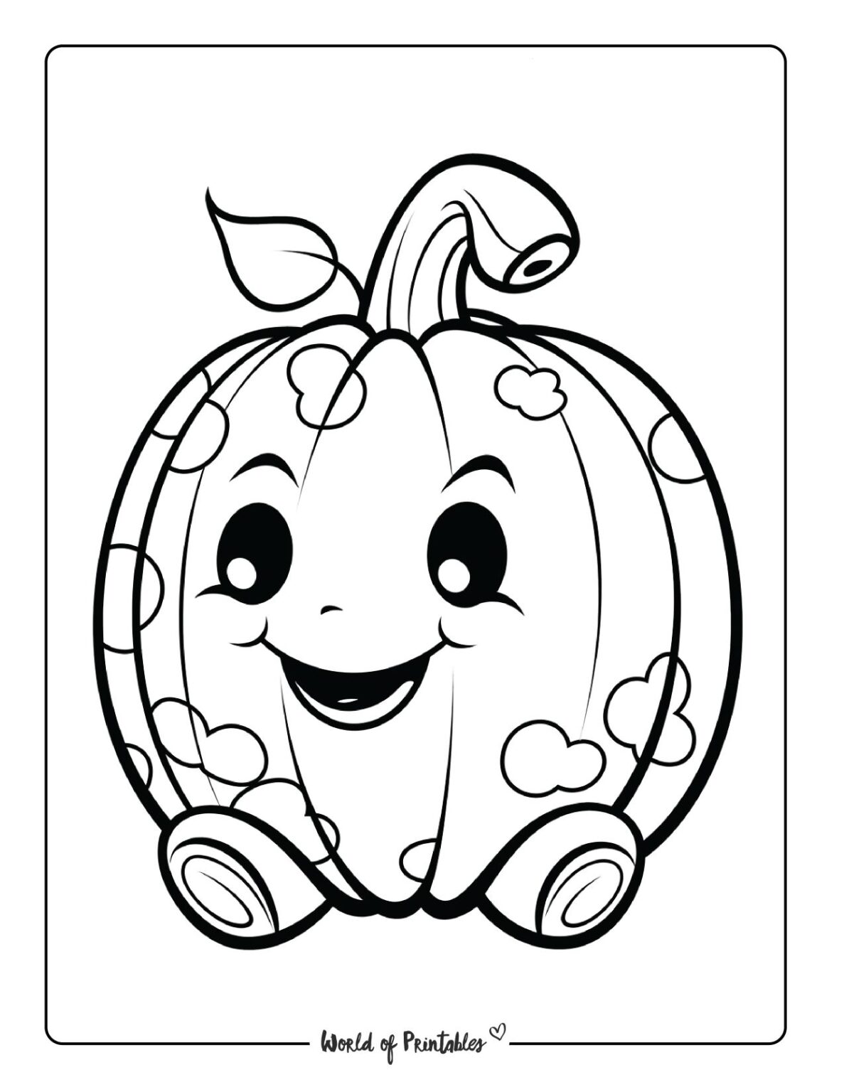Pumpkin Coloring Pages - World of Printables