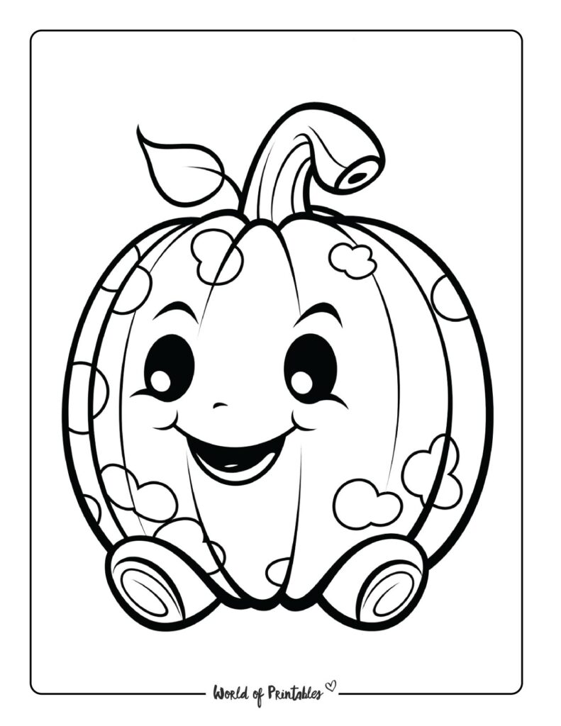 Pumpkin Coloring Pages - World of Printables
