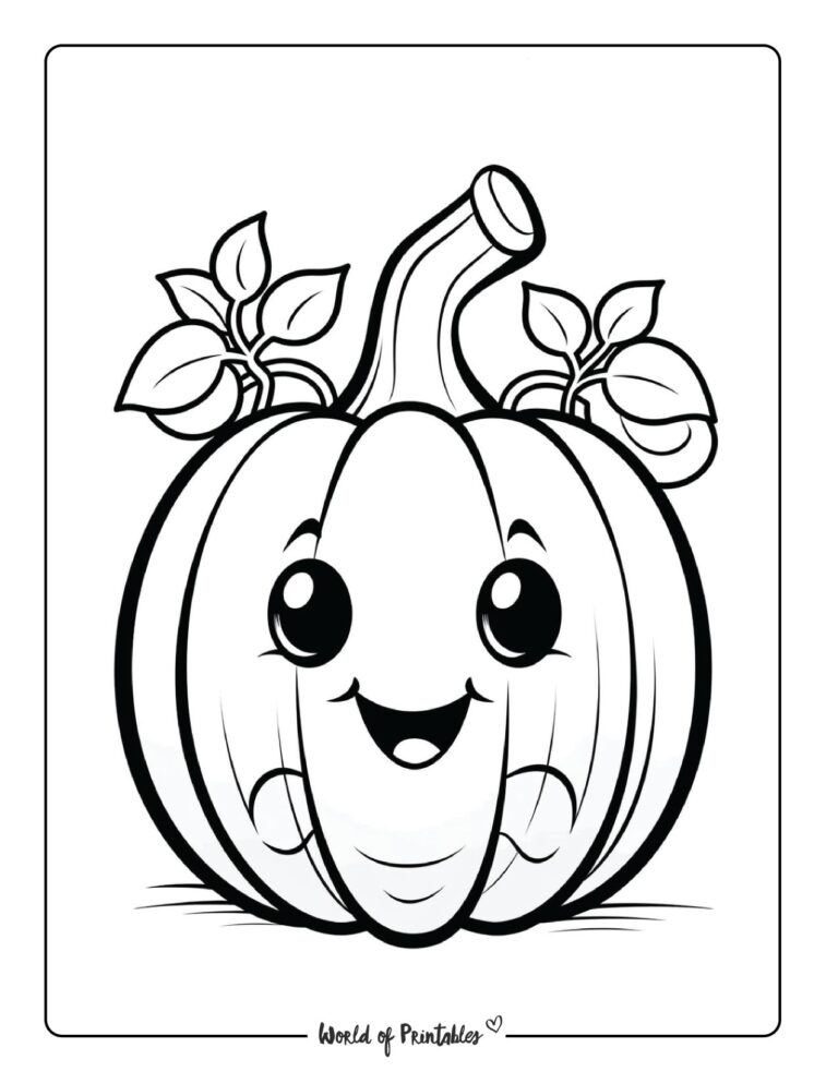Pumpkin Coloring Pages - World of Printables