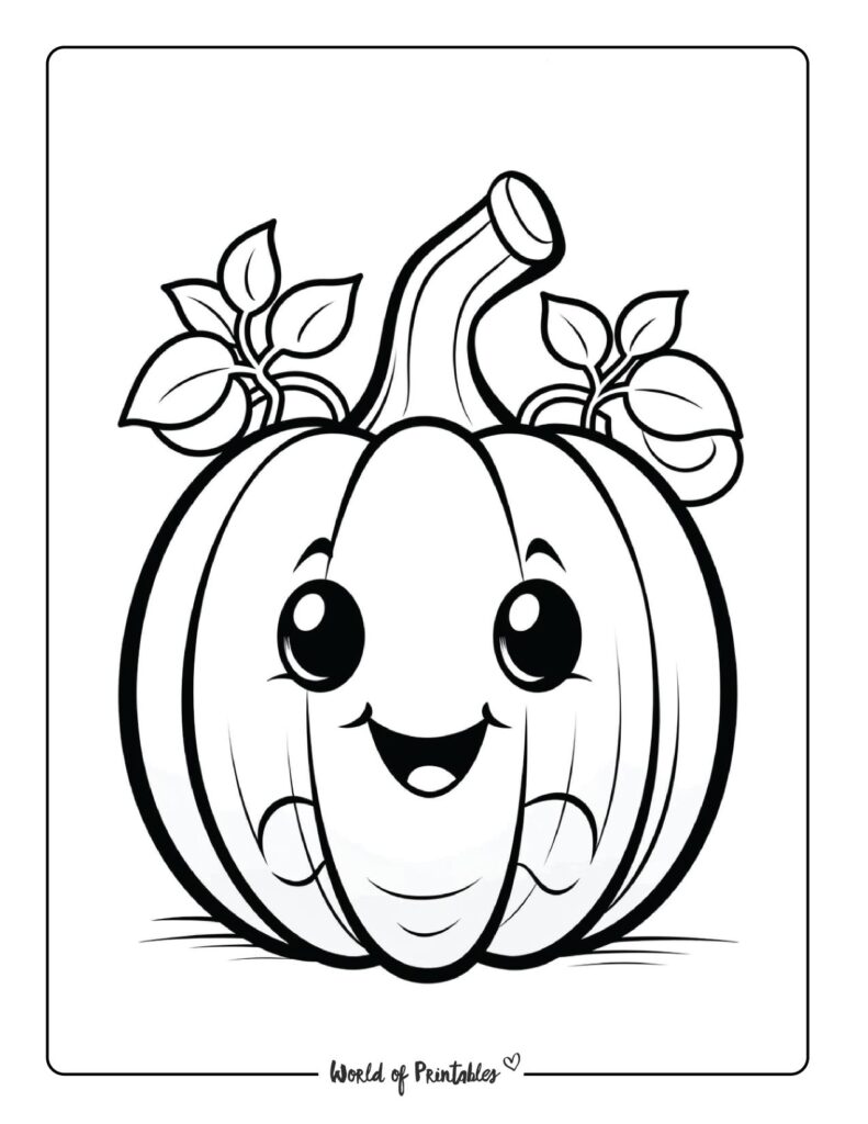 Pumpkin Coloring Pages - World of Printables