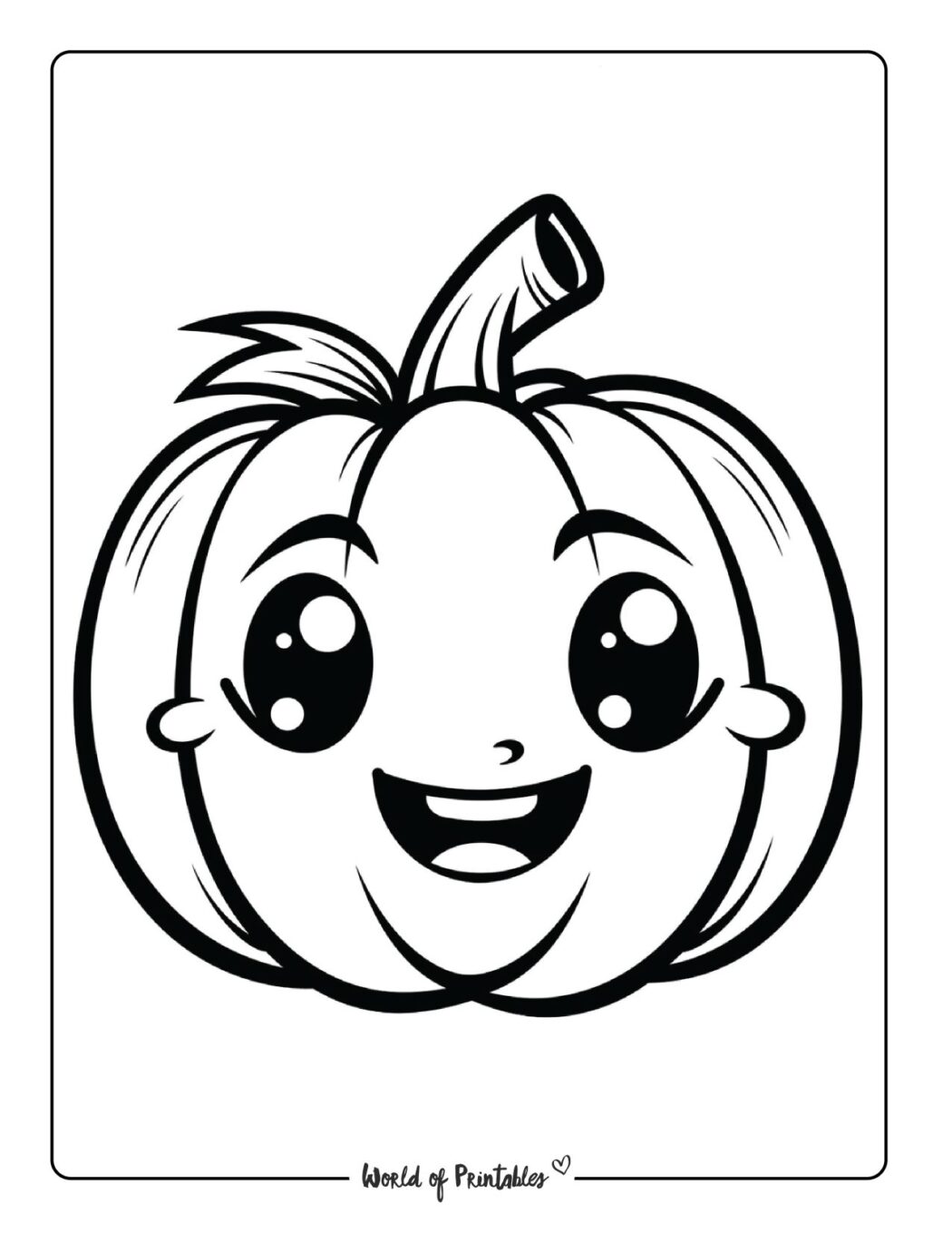 Pumpkin Coloring Pages - World of Printables