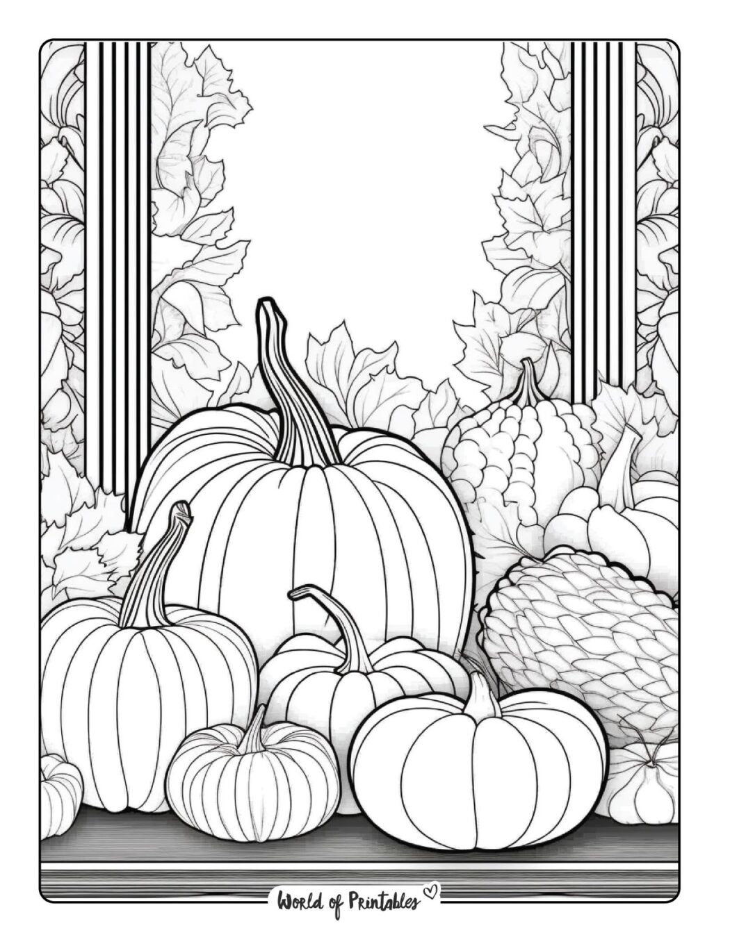 Pumpkin Coloring Pages - World of Printables