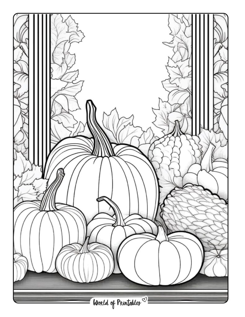 Pumpkin Coloring Pages - World of Printables