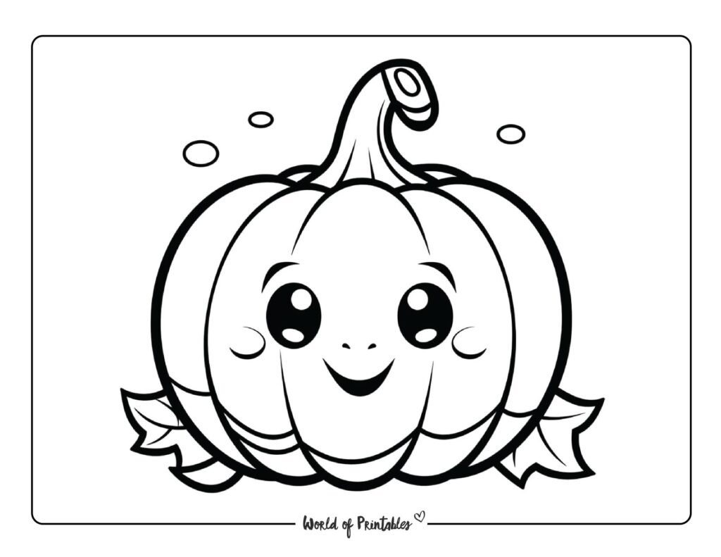 Pumpkin Coloring Pages - World of Printables