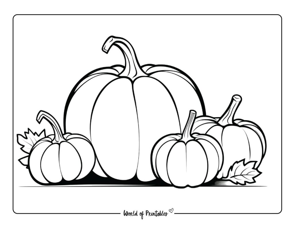 Pumpkin Coloring Pages - World of Printables