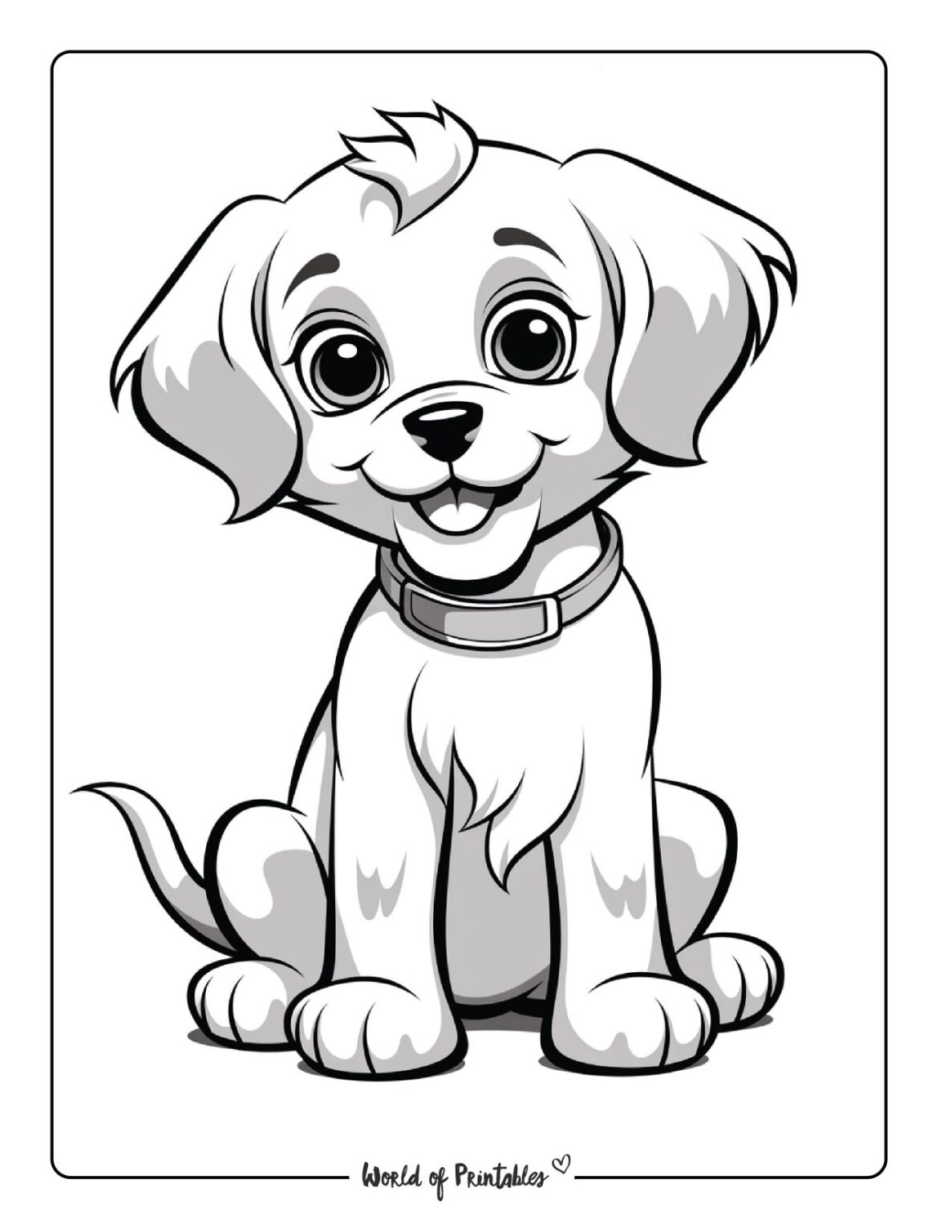 Puppy Coloring Pages - World of Printables