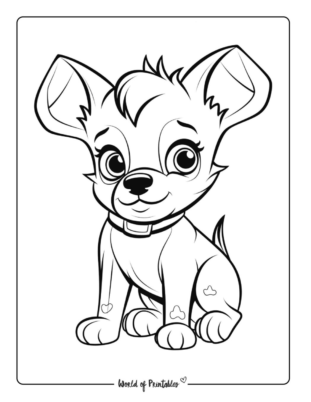 Puppy Coloring Pages - World of Printables