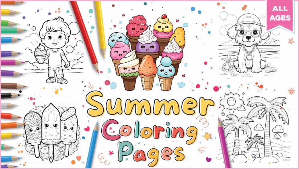 Summer Coloring Pages For Kids & Adults - World of Printables