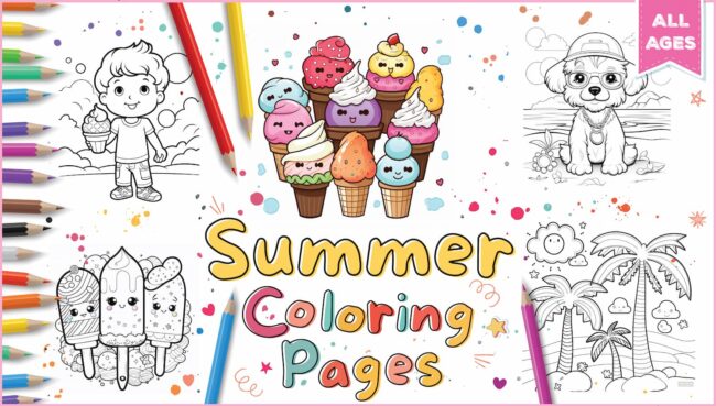 Summer Coloring Pages For Kids & Adults - World of Printables