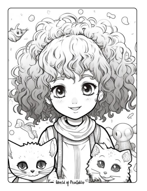 Anime Coloring Pages For Kids & Adults - World of Printables