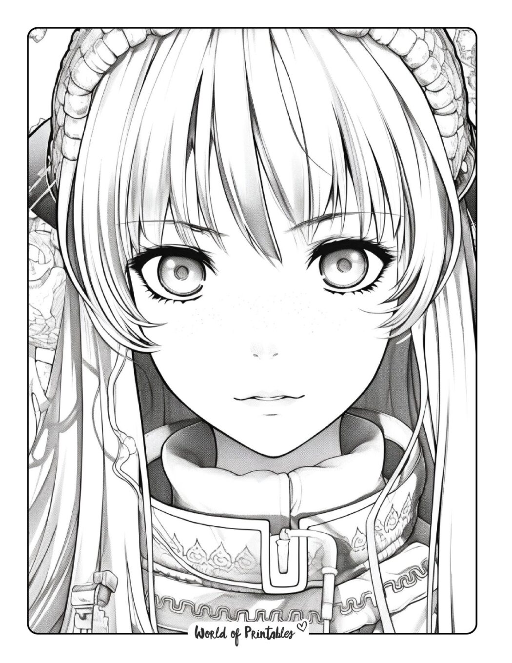 Anime Coloring Pages For Kids & Adults - World of Printables