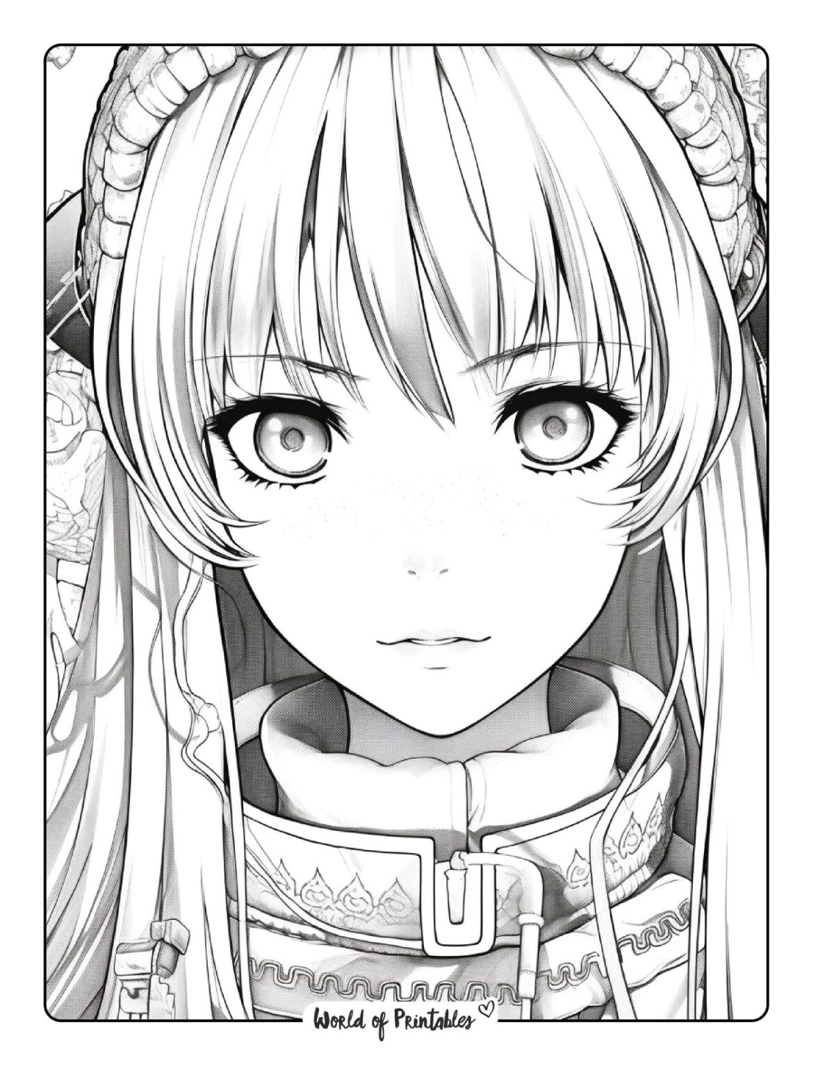 Anime Coloring Pages For Kids & Adults - World of Printables