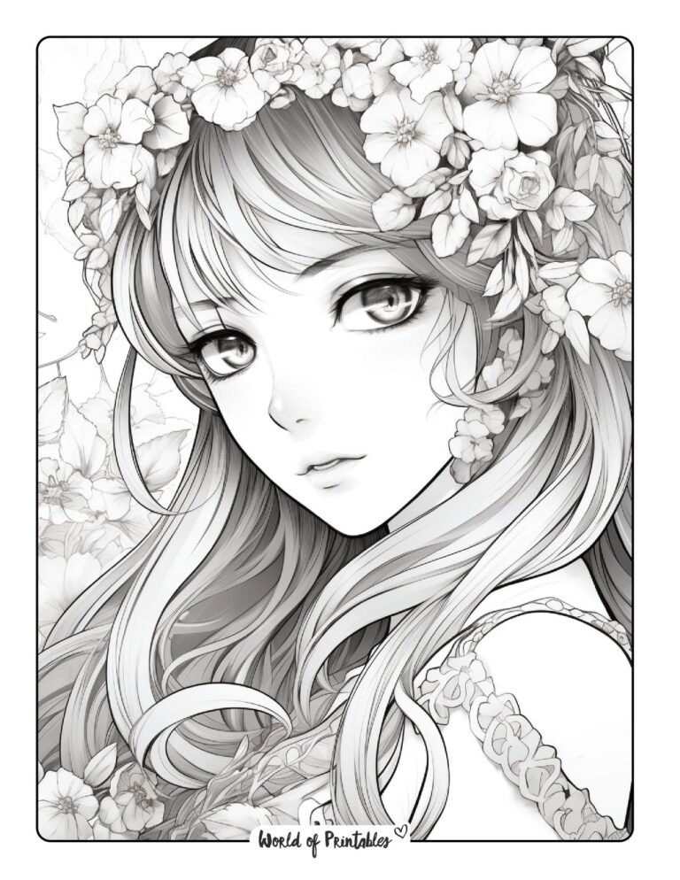 Anime Coloring Pages For Kids & Adults - World of Printables Anime Coloring Pages For Kids & Adults - World of Printables