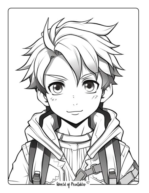Anime Coloring Pages For Kids & Adults - World of Printables