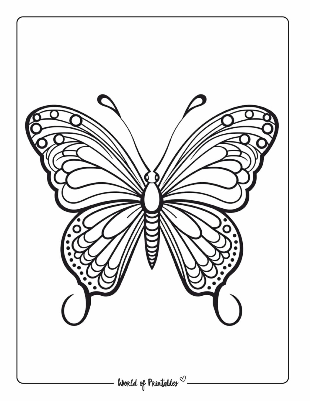 Butterfly Coloring Pages For Kids & Adults - World of Printables