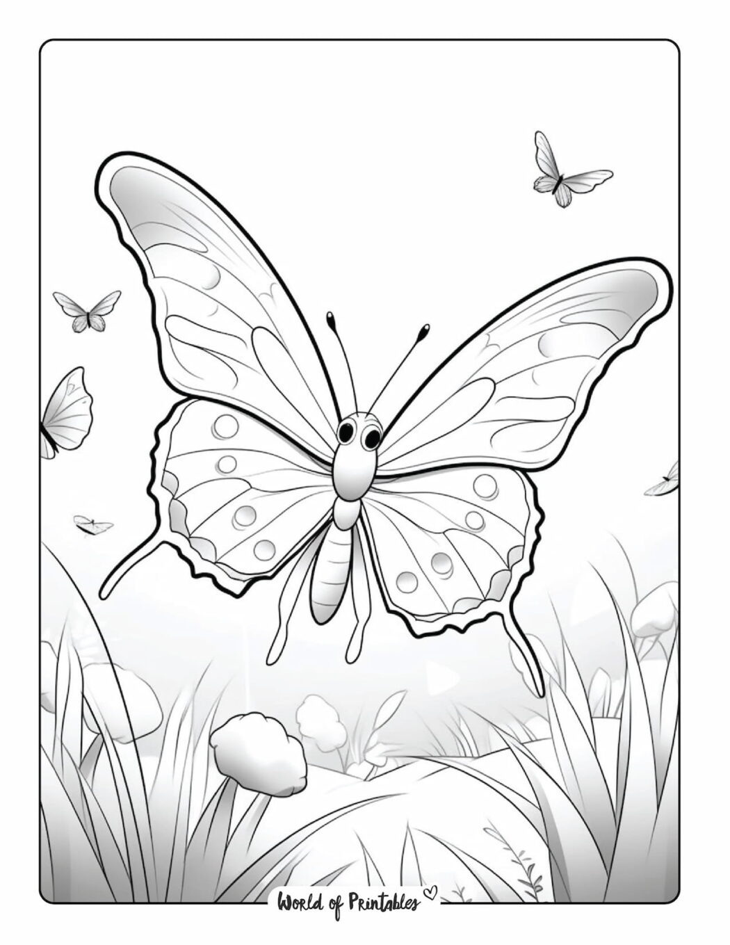 Butterfly Coloring Pages For Kids & Adults - World of Printables