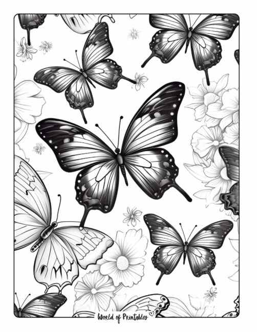 Butterfly Coloring Pages For Kids & Adults - World of Printables