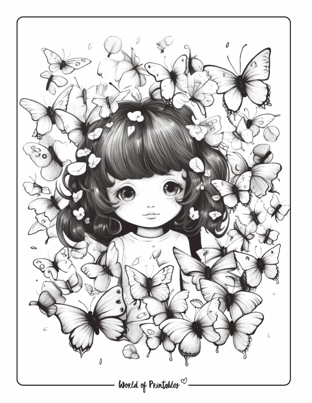 Butterfly Coloring Pages For Kids & Adults - World of Printables