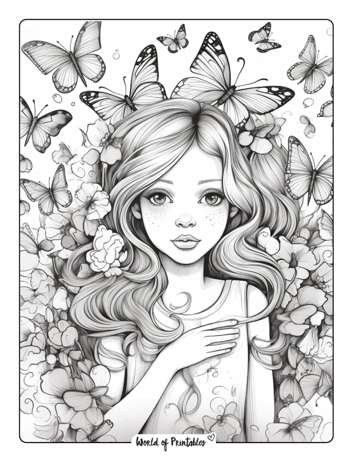 Butterfly Coloring Pages For Kids & Adults - World of Printables