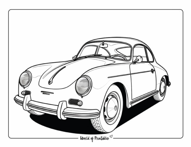 Car Coloring Pages - World of Printables