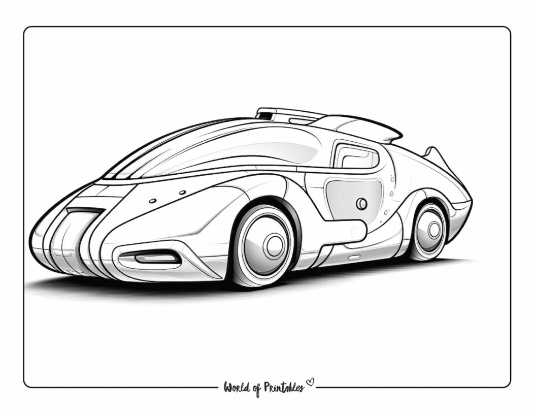 Car Coloring Pages - World of Printables