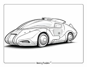 Car Coloring Pages - World of Printables