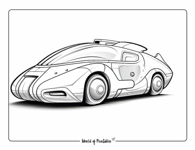 Car Coloring Pages - World of Printables
