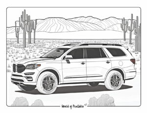 Car Coloring Pages - World of Printables