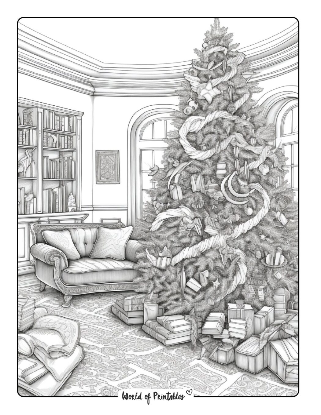 Christmas Coloring Pages For Kids & Adults - World of Printables