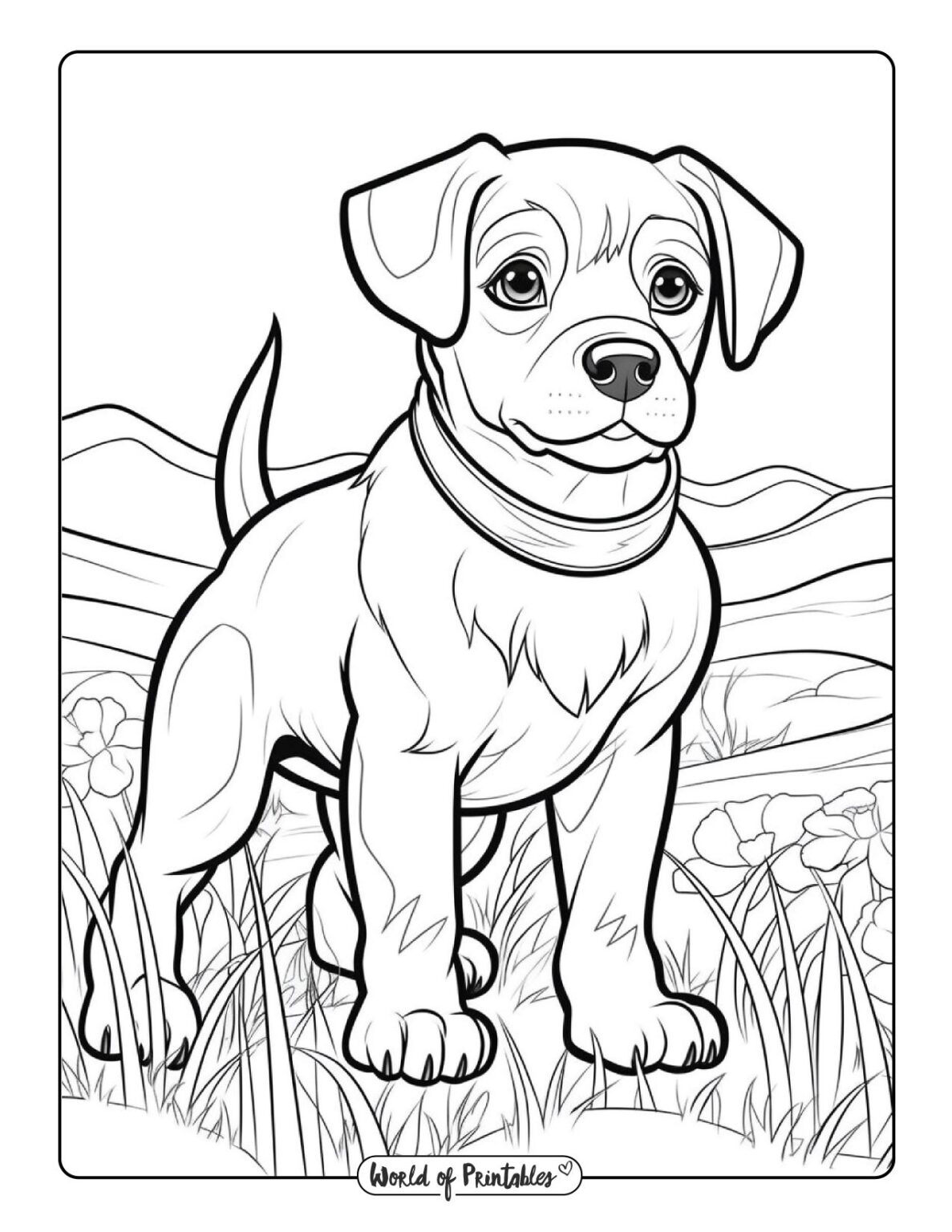 300 Dog Coloring Pages For Kids & Adults - World of Printables