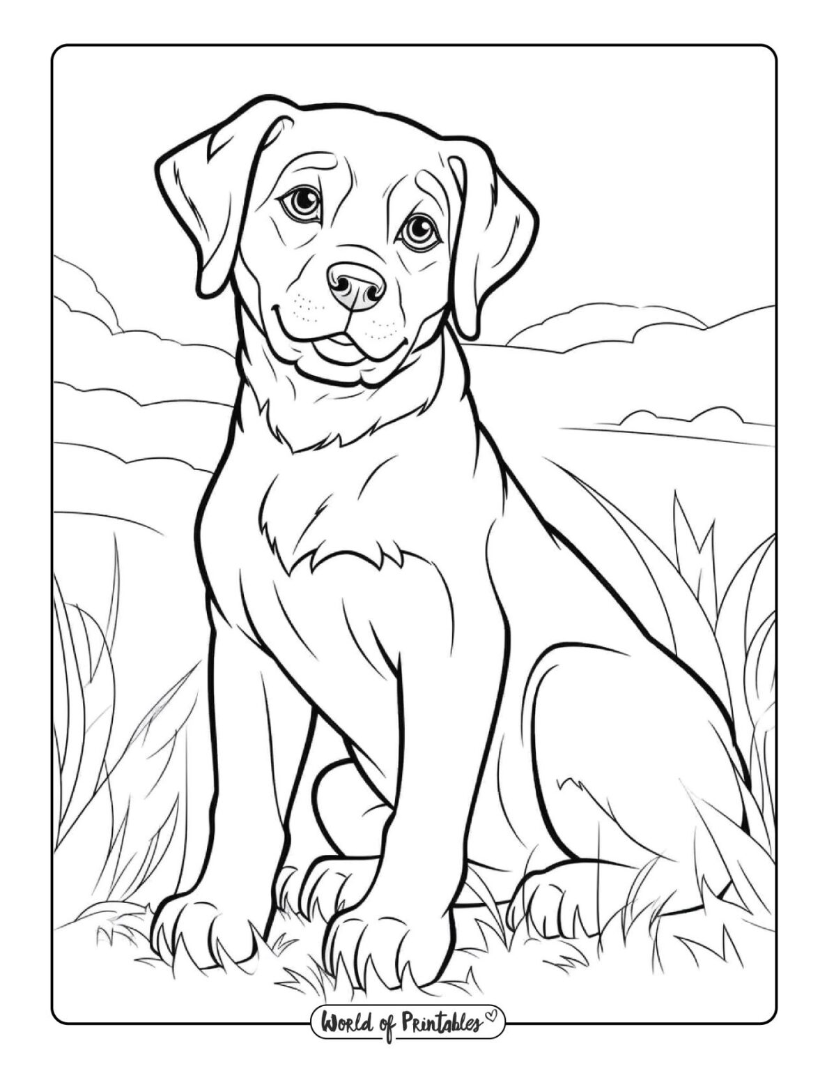 300 Dog Coloring Pages For Kids & Adults - World of Printables