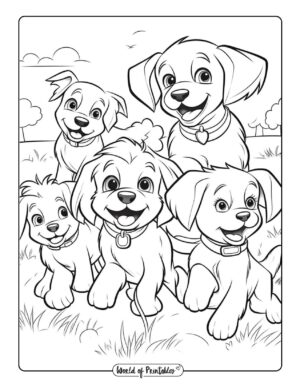 300 Dog Coloring Pages For Kids & Adults - World of Printables