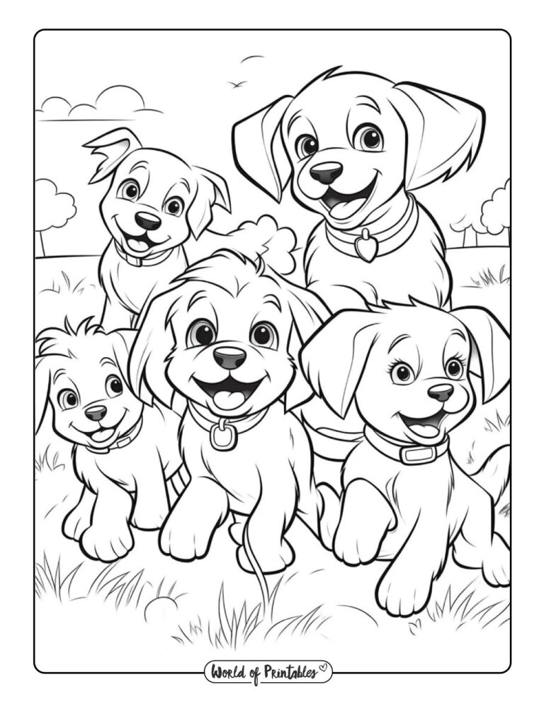 300 Dog Coloring Pages For Kids & Adults - World of Printables