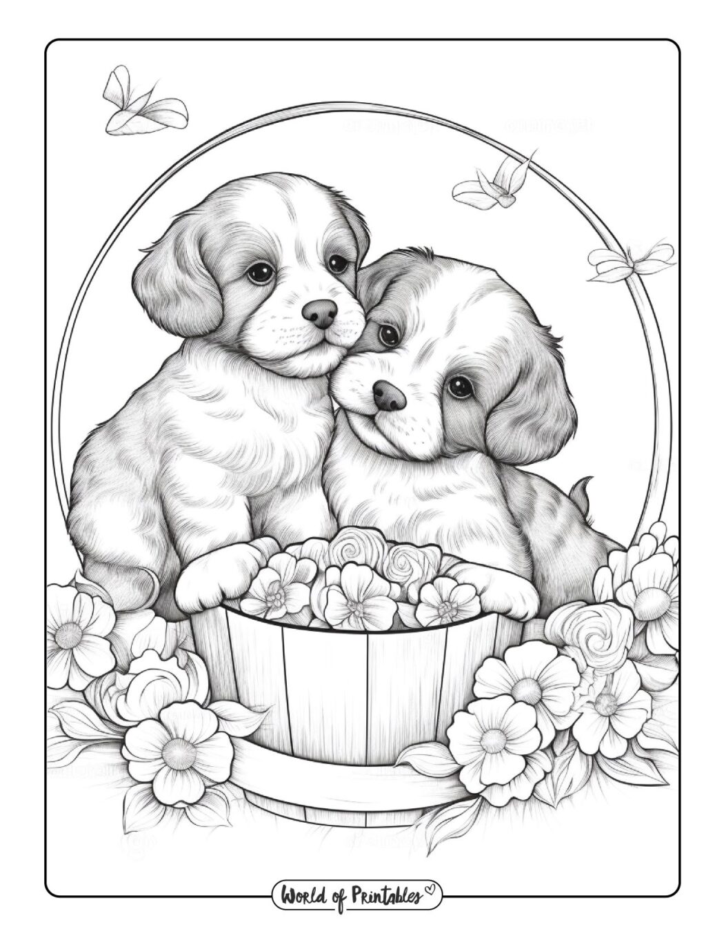 300 Dog Coloring Pages For Kids & Adults - World of Printables