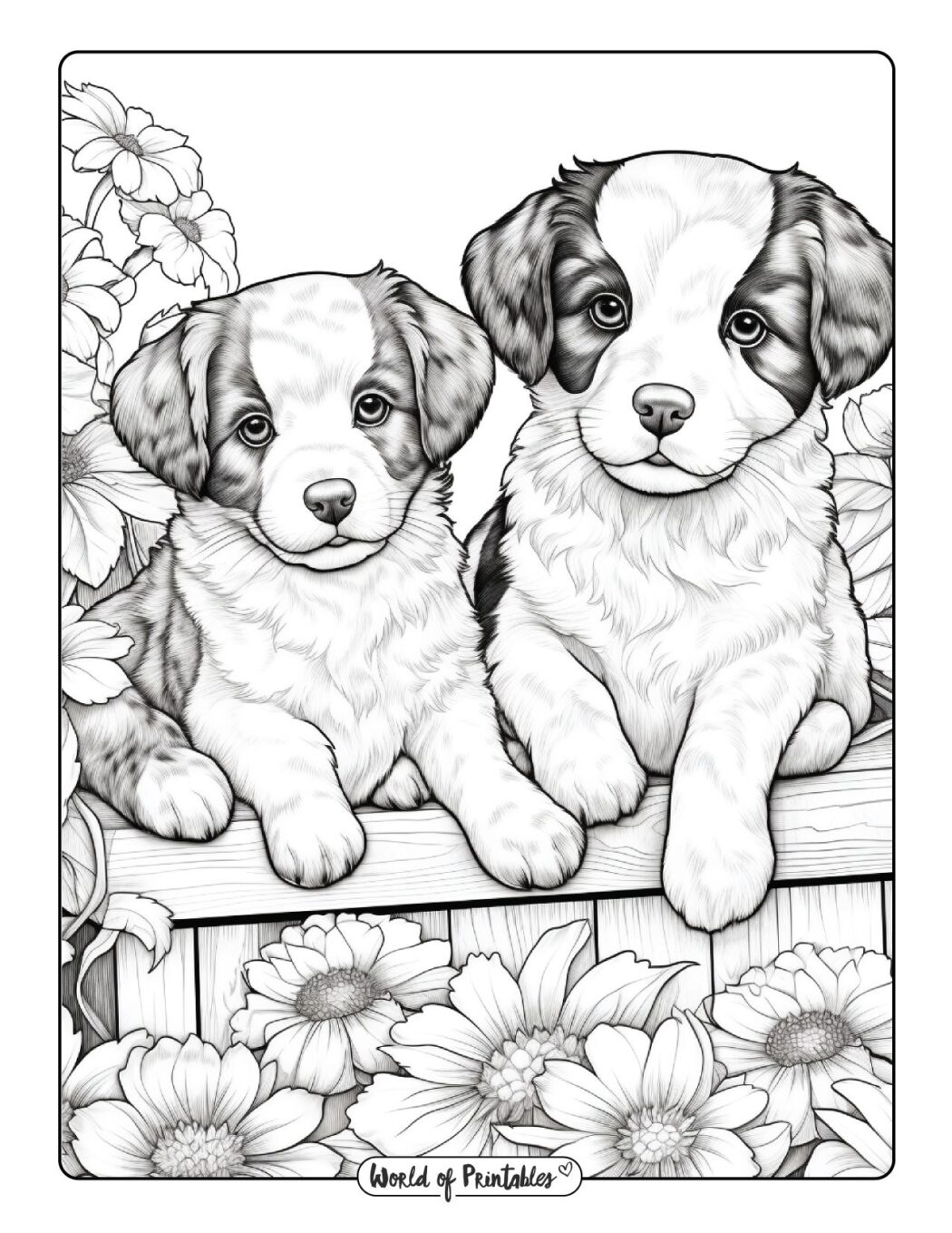 300 Dog Coloring Pages For Kids & Adults - World of Printables