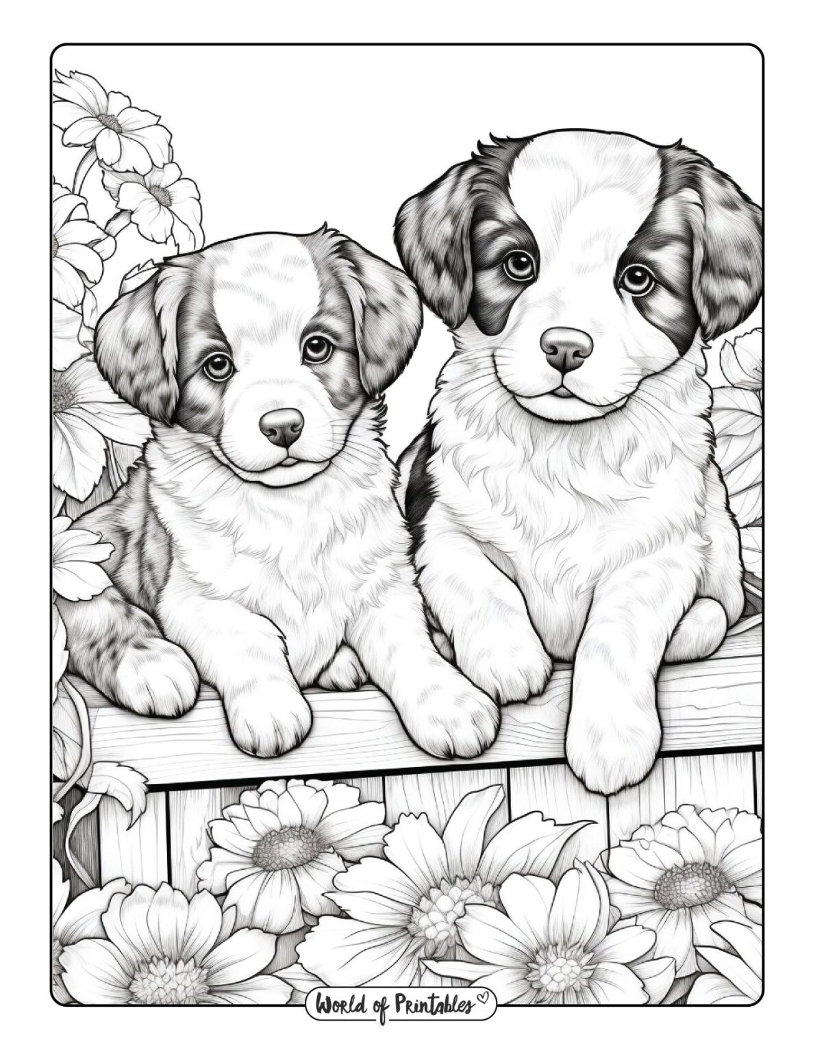 300 Dog Coloring Pages For Kids & Adults - World of Printables