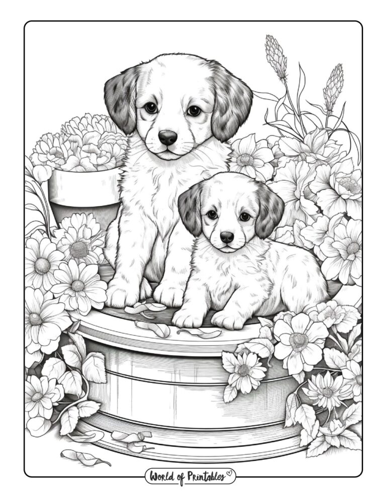 300 Dog Coloring Pages For Kids & Adults - World of Printables