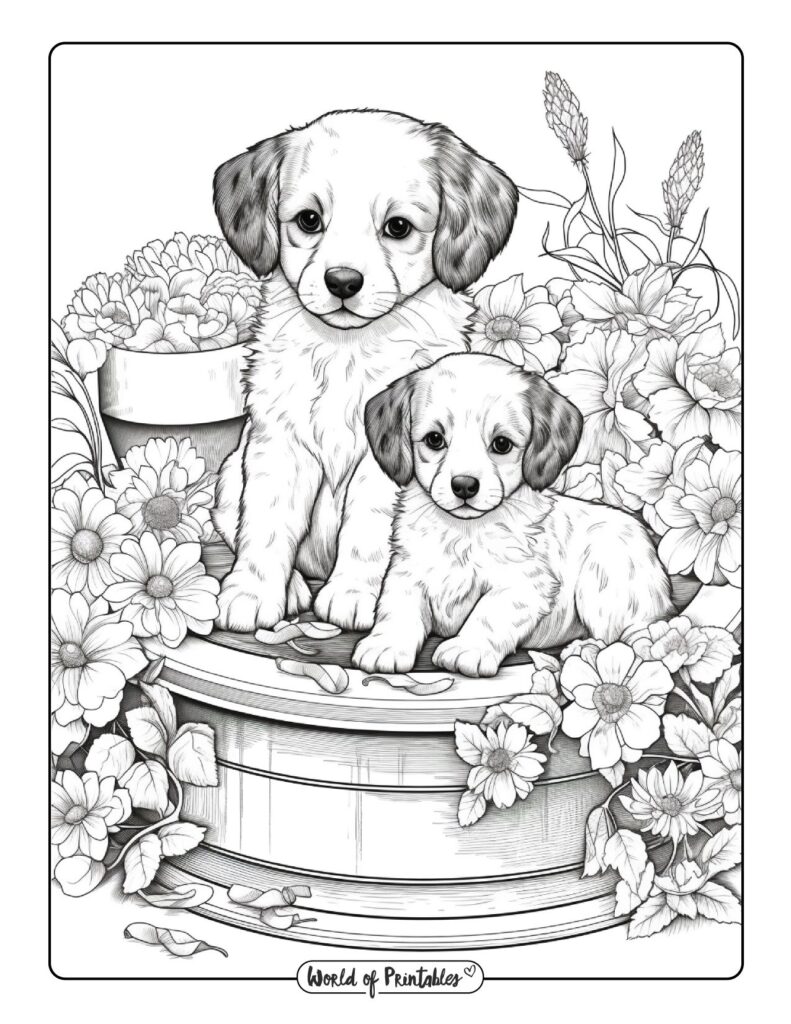 300 Dog Coloring Pages For Kids & Adults - World of Printables