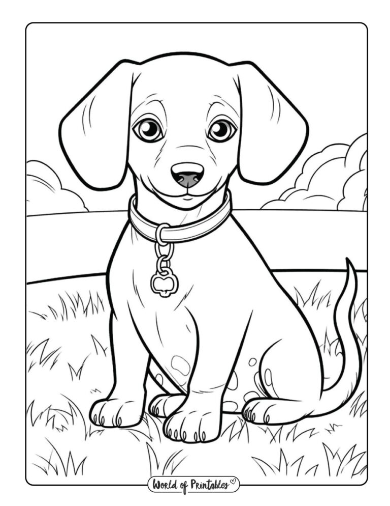 300 Dog Coloring Pages For Kids & Adults - World of Printables